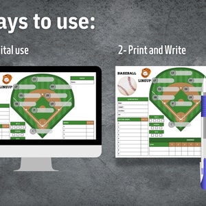 Baseball Lineup, Baseball Lineup Maker, Baseball Game Day Strategy ...
