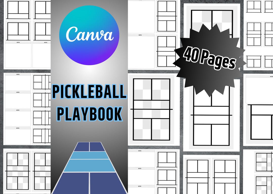 Pickleball Playbook Template, Printable Blank Pickleball Diagrams ...
