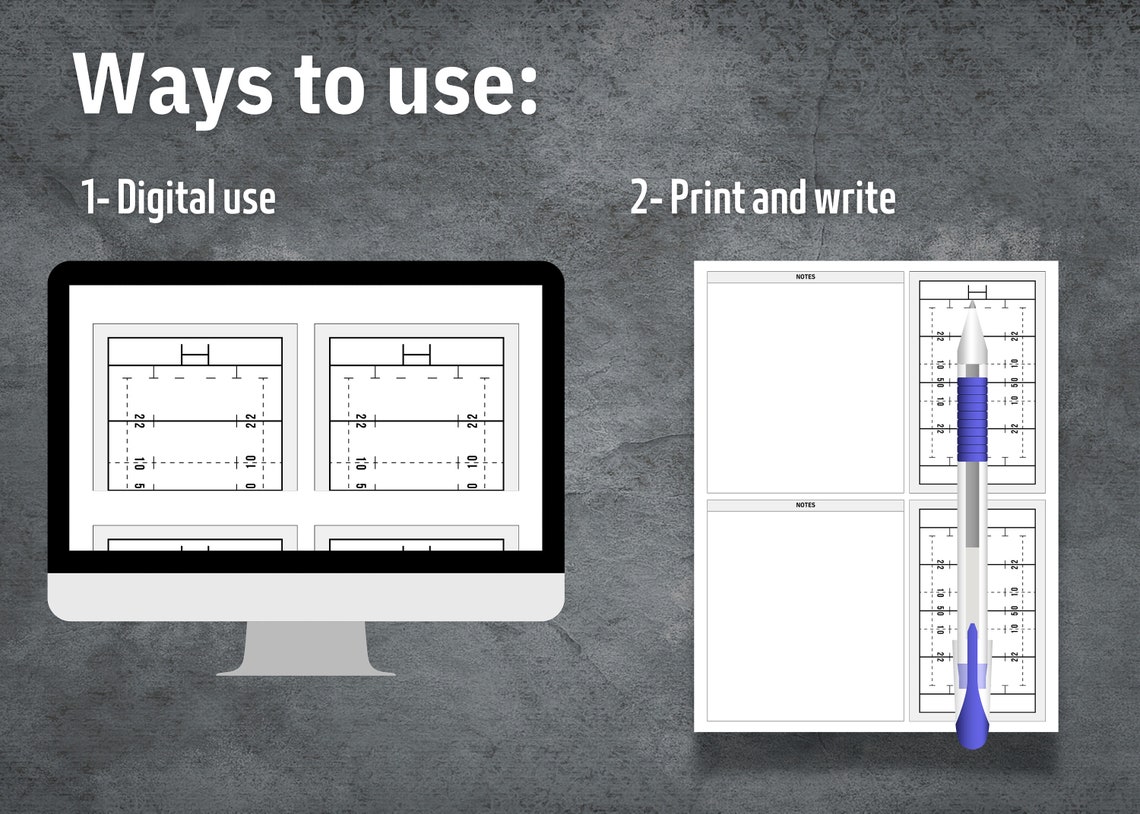 Rugby Playbook Template, Printable Blank Rugby Diagrams, Canva Template ...