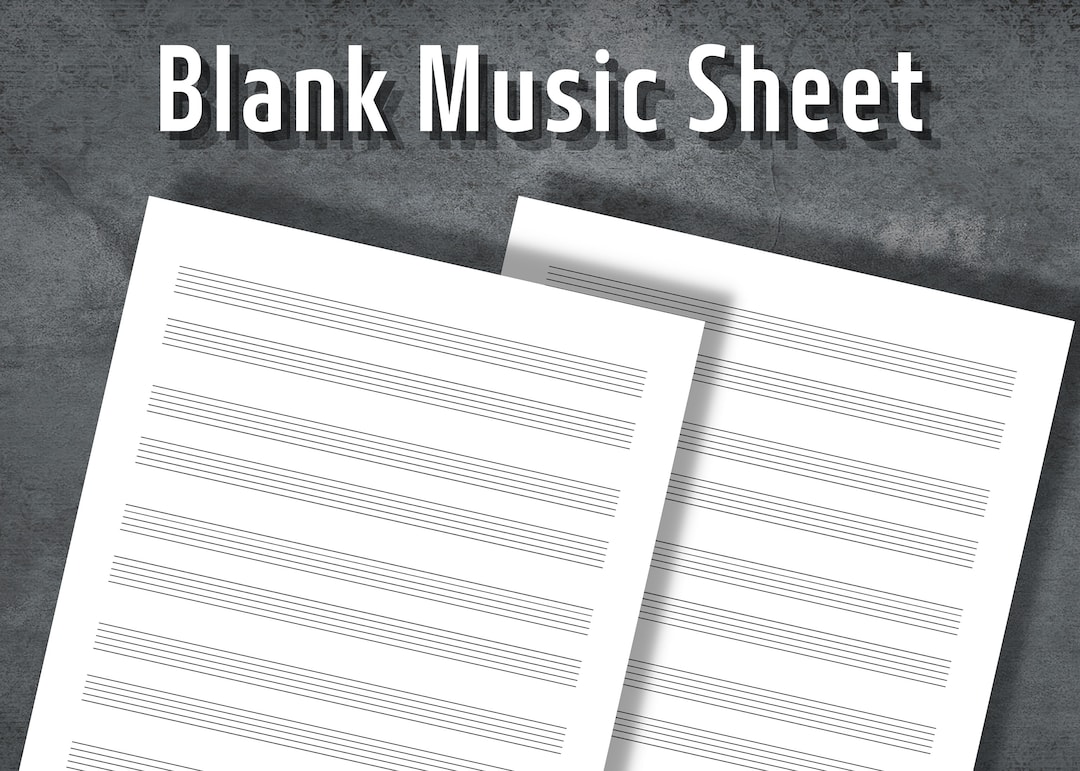 Blank Music Sheet, Music Sheet, Blank Music Paper, Blank Sheet Music ...