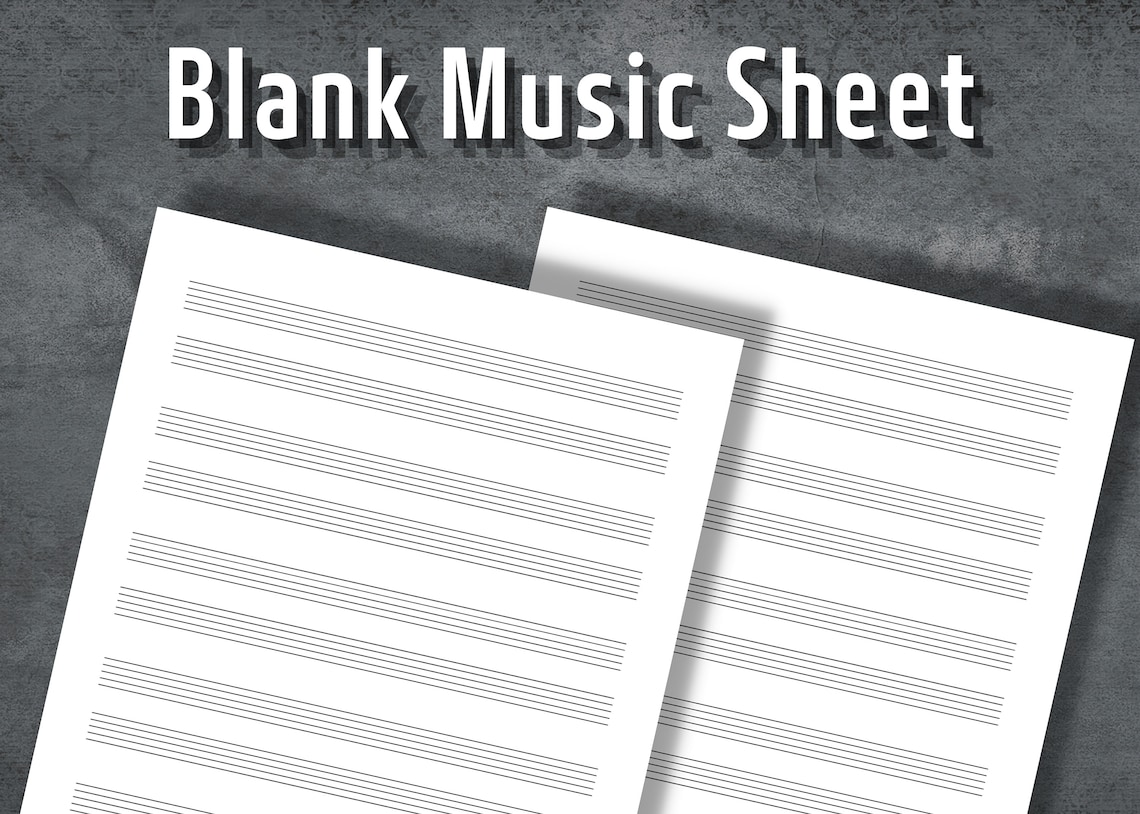 Blank Music Sheet, Music Sheet, Blank Music Paper, Blank Sheet Music ...