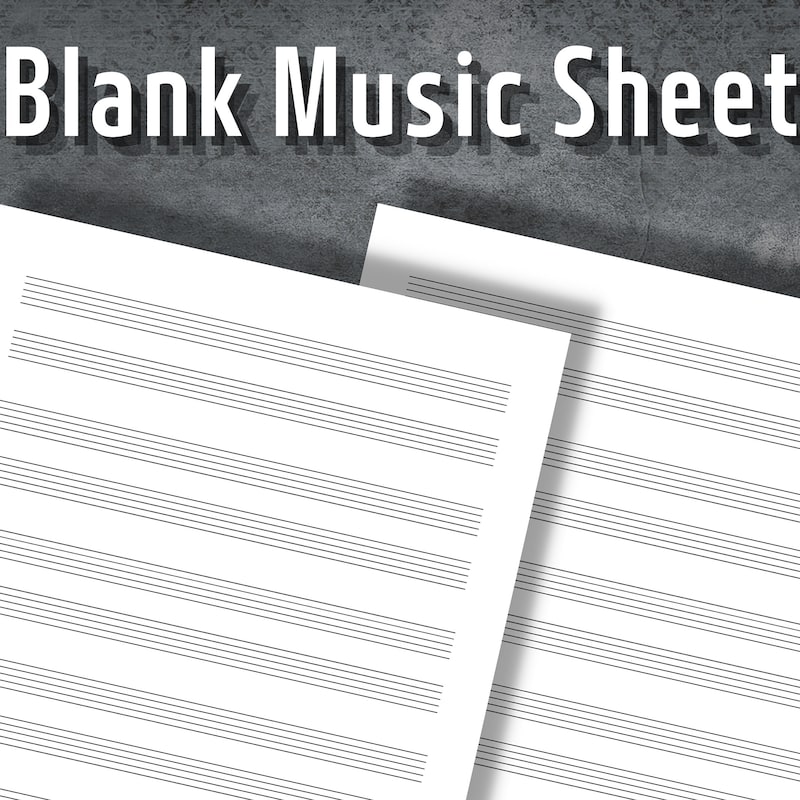 Piano Blank Sheet Music - Etsy