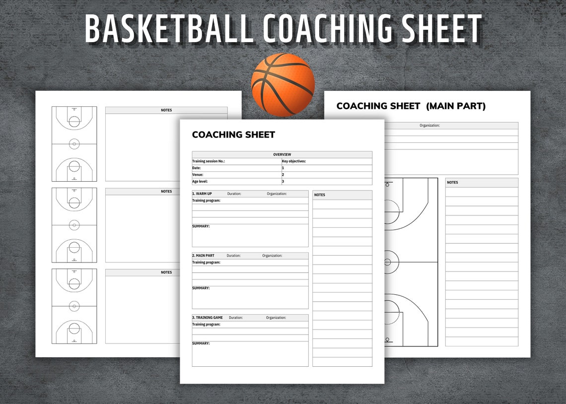 Basketball Coaching Sheet, Basketball Practice Plan, Basketball Game ...