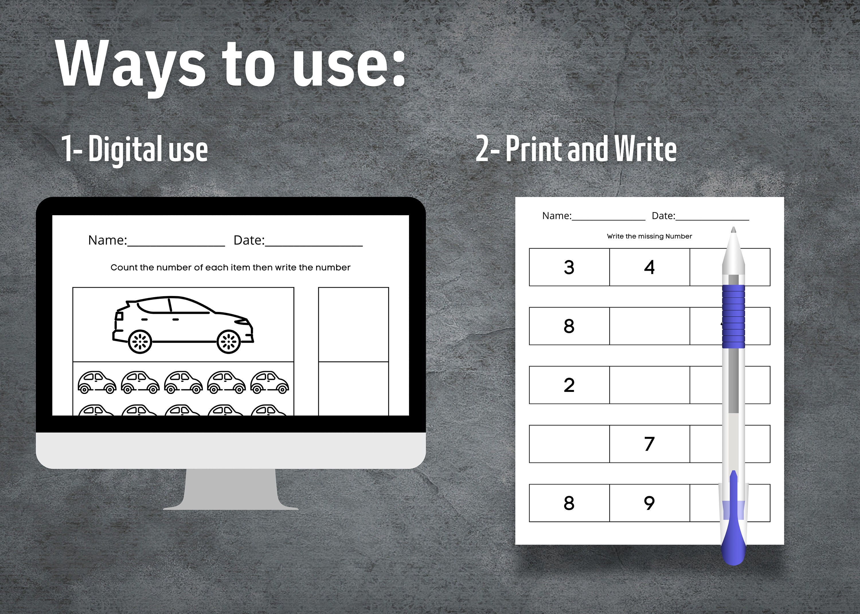Math Worksheets Addition and Subtraction Printable Math - Etsy