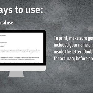 Professional Termination Letter, Printable Termination Letter Template ...