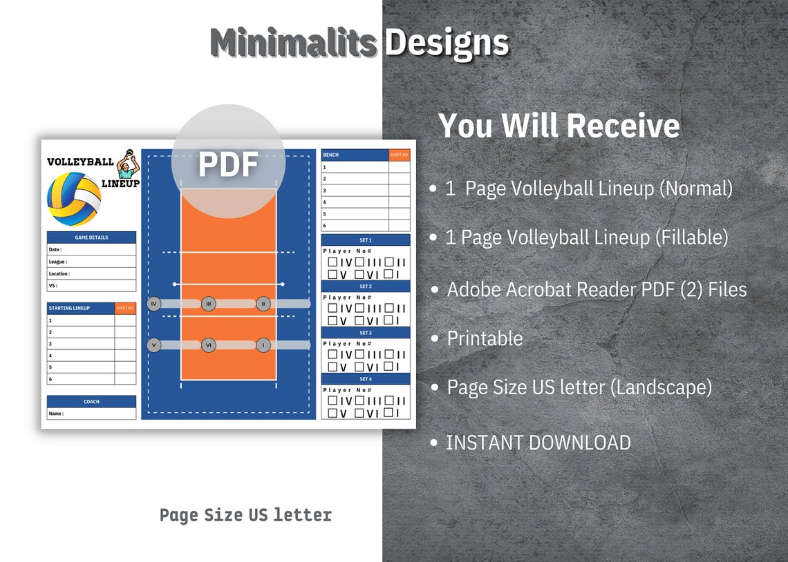 Volleyball Lineup, Volleyball Lineup Maker, Volleyball Game Day ...
