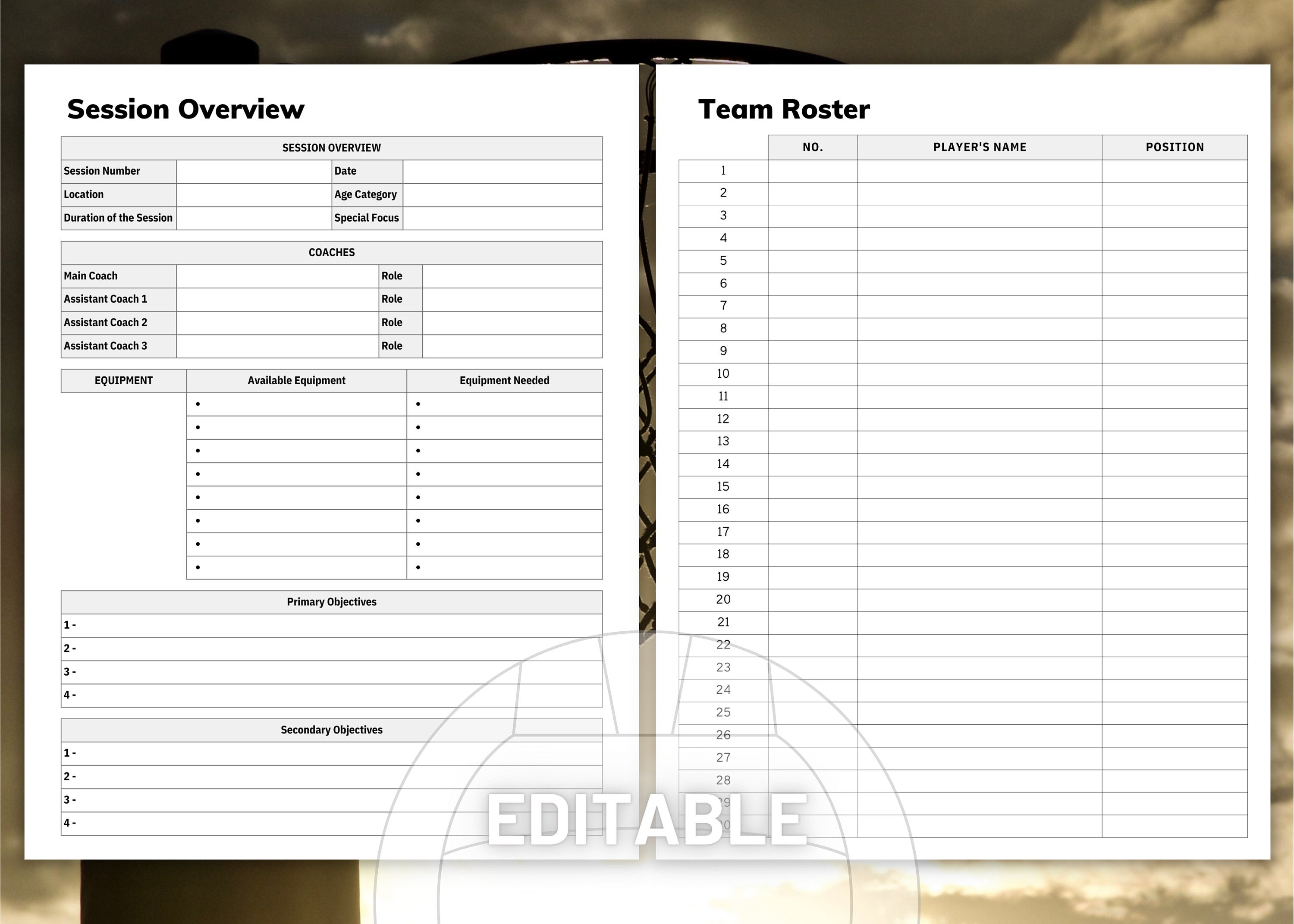 Netball Coaching Template, Netball Practice Plan, Netball Game Day ...