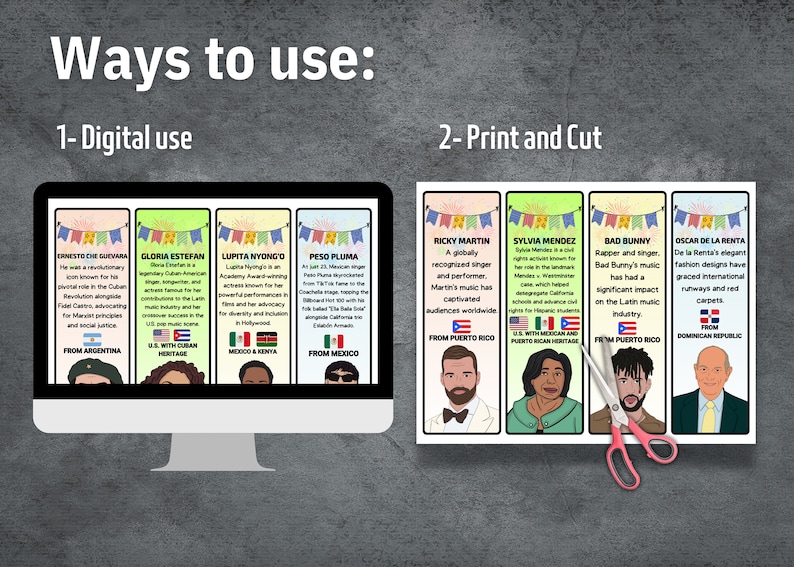 Hispanic Heritage Month, Hispanic Heritage Bookmarks, Celebrate ...