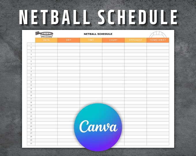 NETBALL COACHING PACK (black & White) - Downloadable A4 Template - Etsy ...