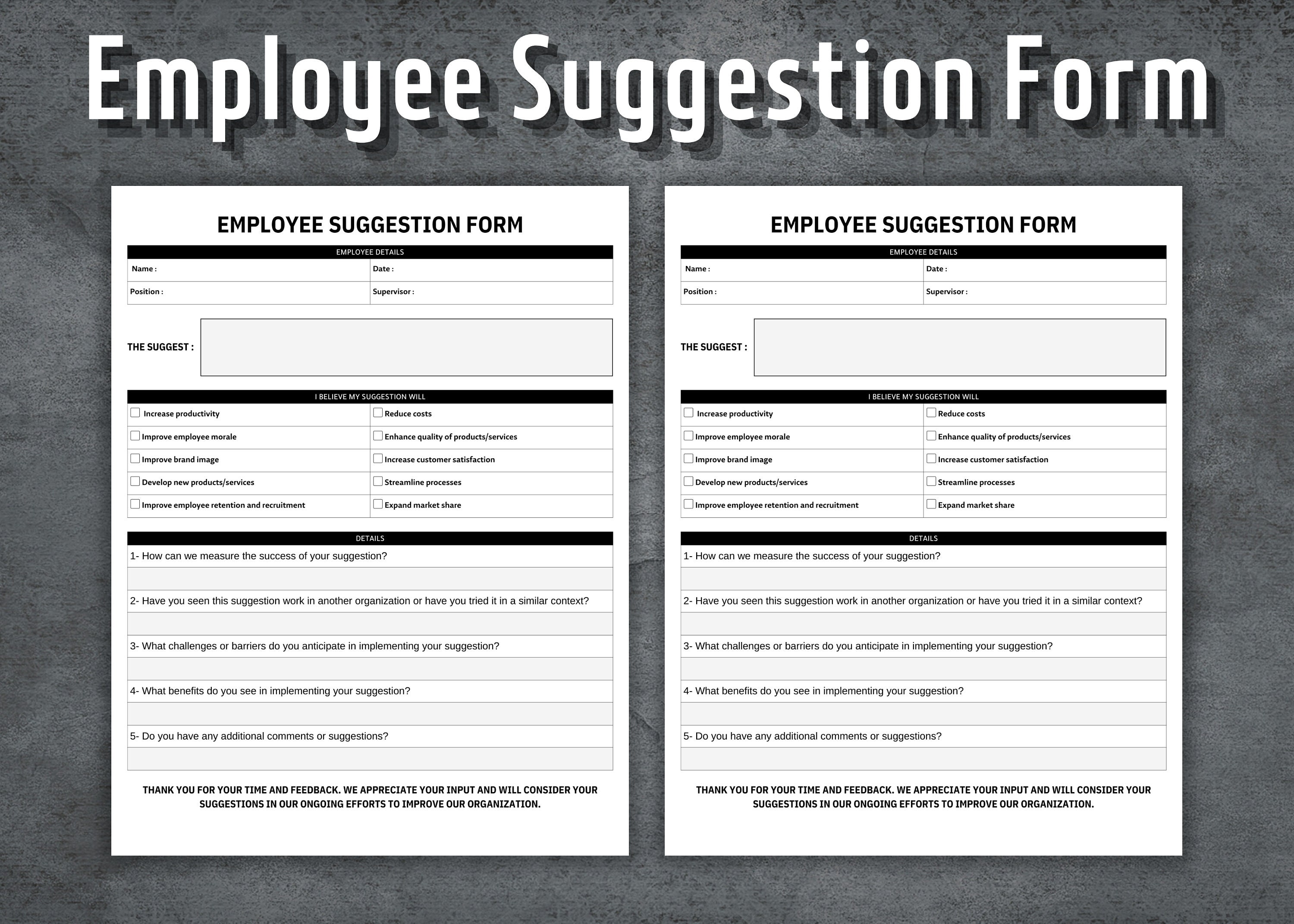 Employee Suggestion Box Name Ideas At Fred Grant Blog