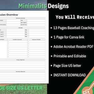 Baseball Coaching Template, Baseball Practice Plan, Baseball Game Day ...