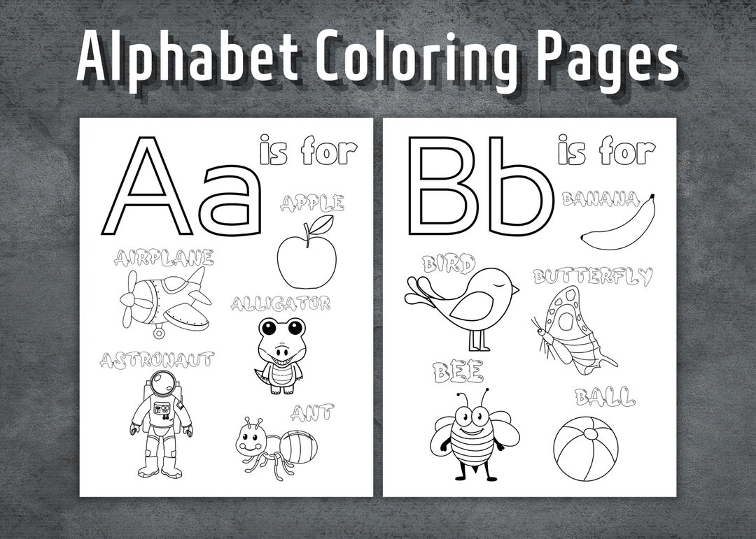 Alphabet Coloring Pages, Printable Alphabet, ABC Coloring Pages ...