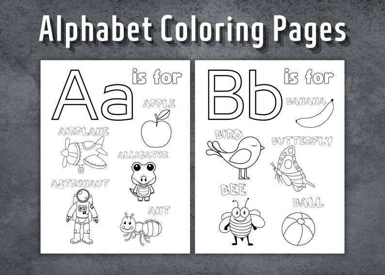 Alphabet Coloring Pages, Printable Alphabet, ABC Coloring Pages ...