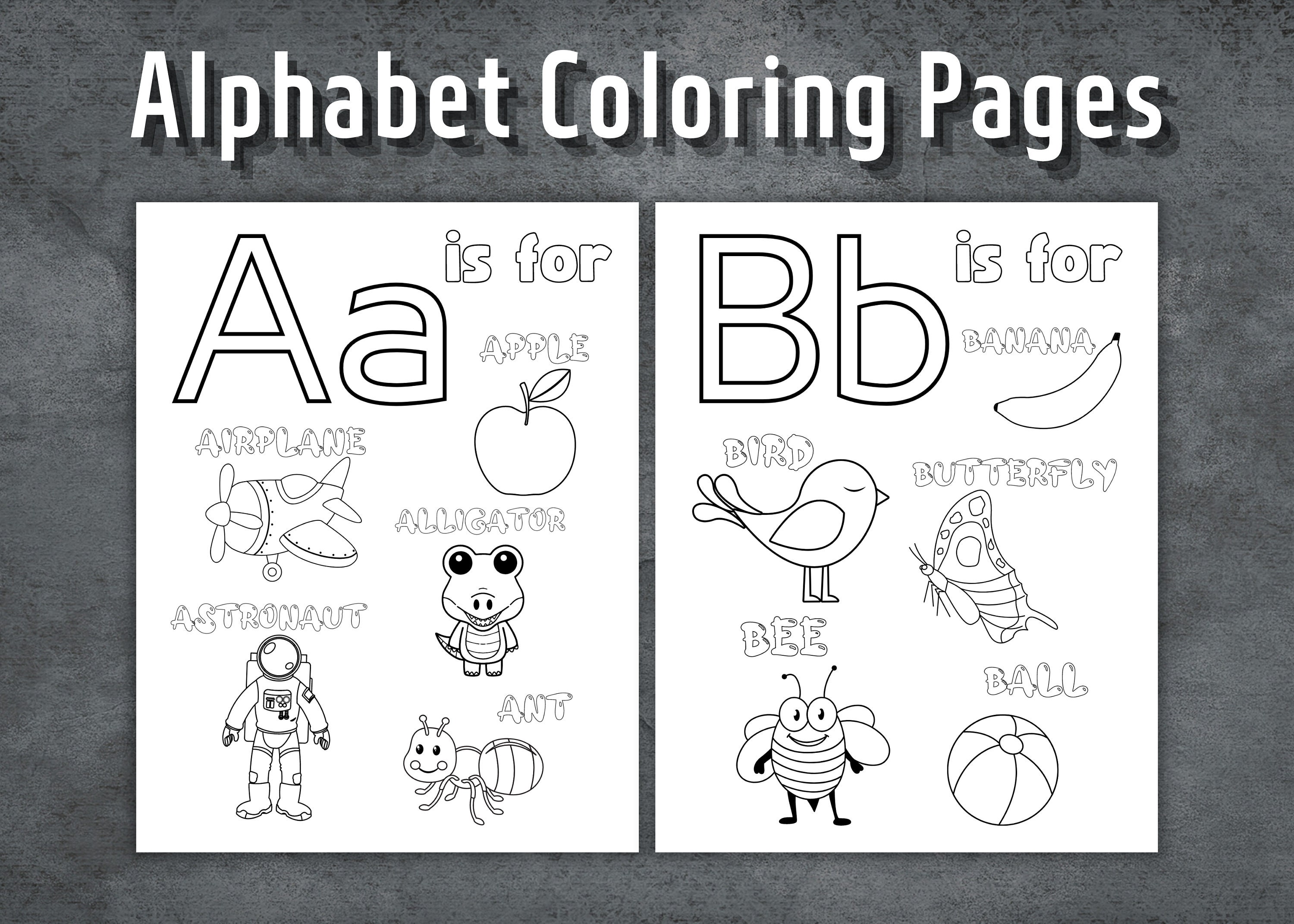 Alphabet Coloring Pages, Printable Alphabet, ABC Coloring Pages ...