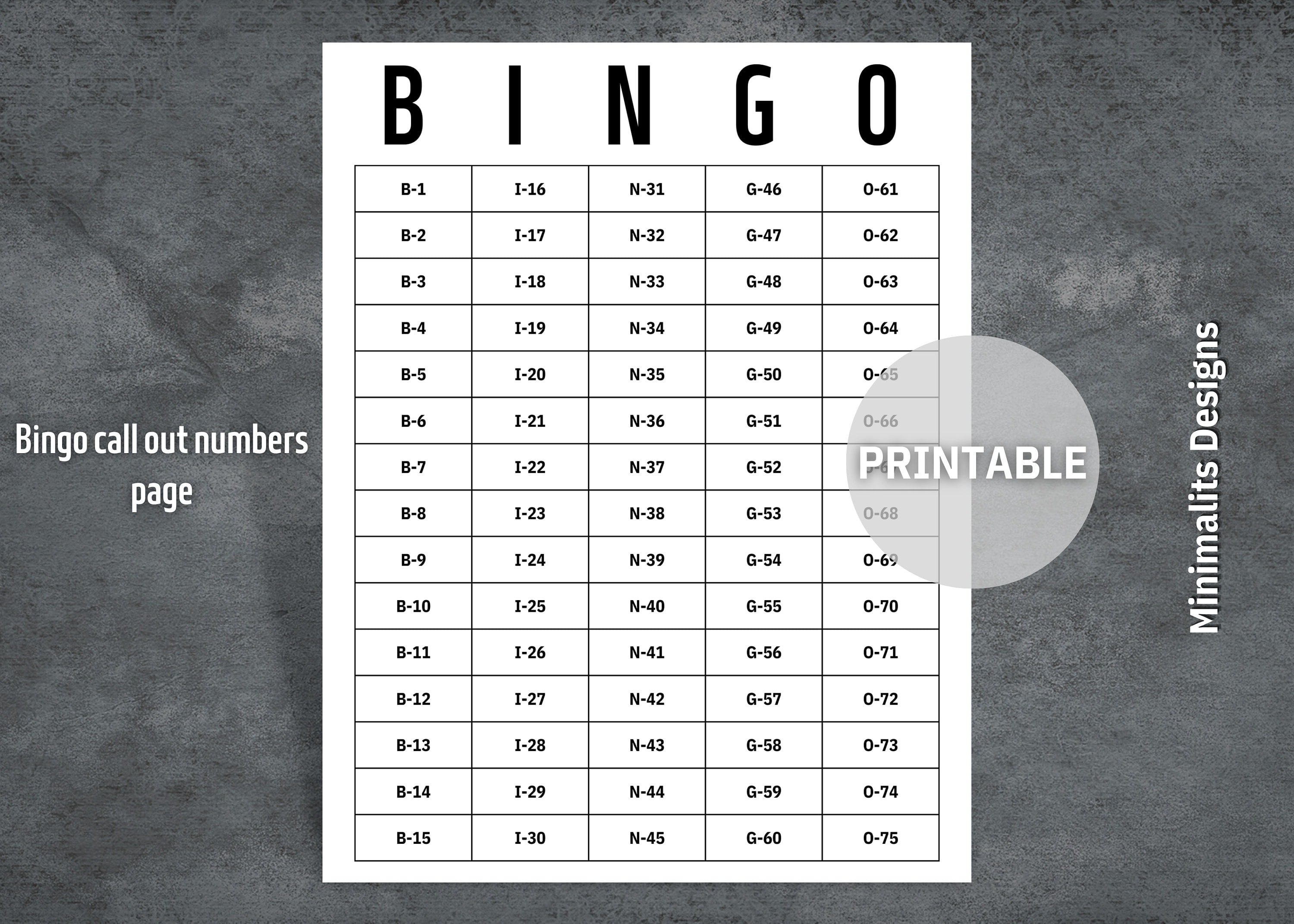 Bingo Game, Printable Bingo Cards, Traditional Bingo, 2000 Bingo Pages ...