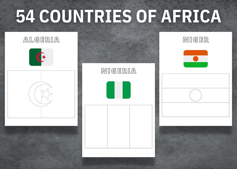 African Flags Coloring Pages, Printable Flags Coloring Pages, African ...