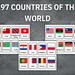 World Flags Flash Cards, Printable Flashcards, United Nations Countries ...
