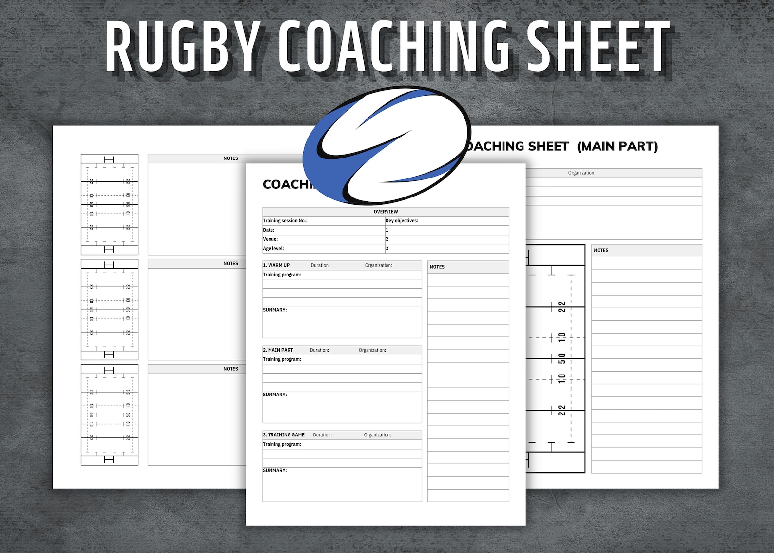 Rugby Coaching Sheet, Rugby Practice Plan, Rugby Game Day Strategy ...