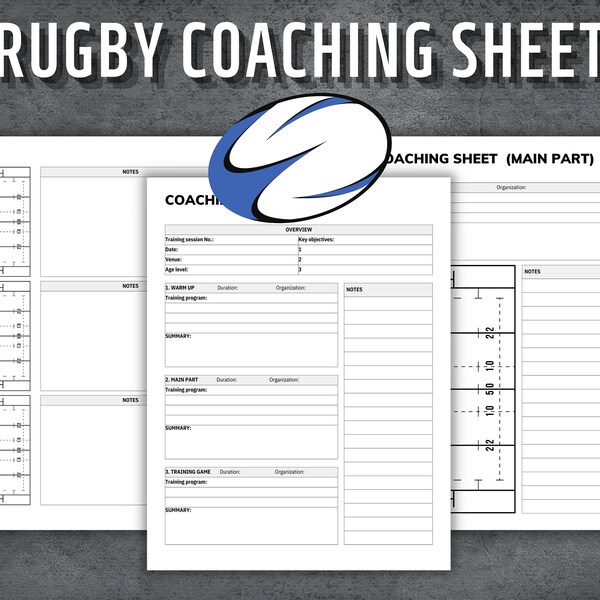 Rugby Printable - Etsy