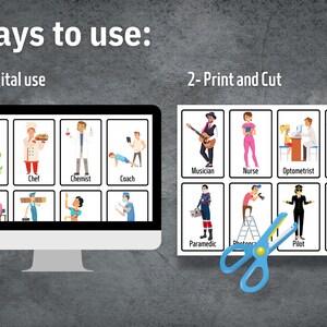 Professions Flashcards, Preschool Flashcards, Printable Montessori ...