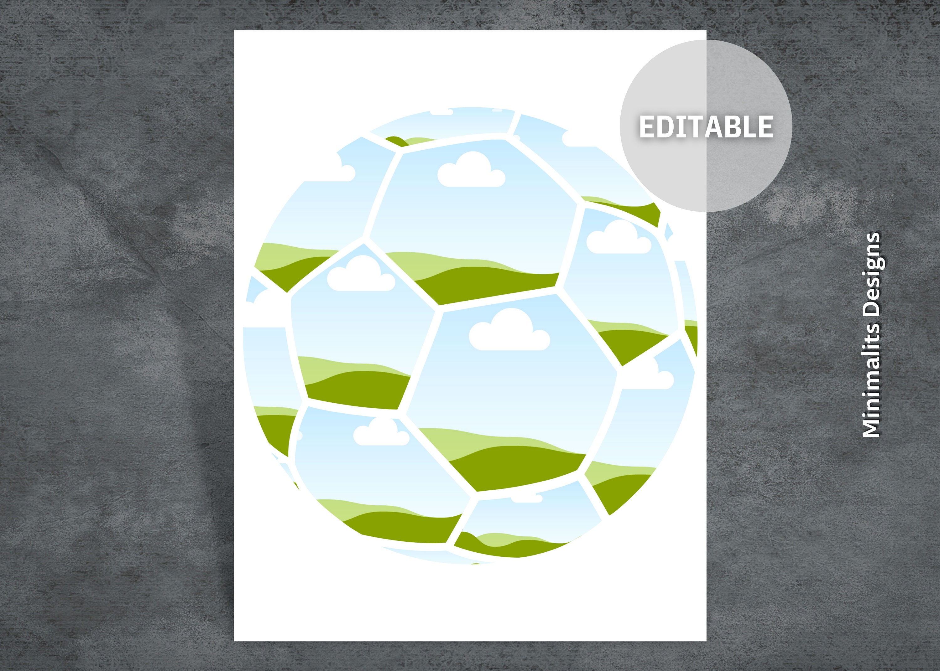 Handball Photo Collage, Editable Canva Template, Handball Canva Frame ...