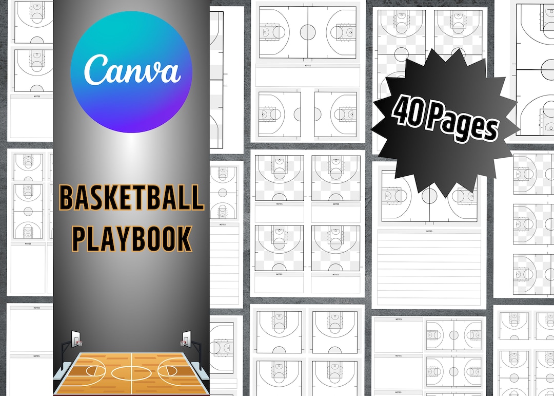 Basketball Playbook Template, Printable Blank Basketball Diagrams ...