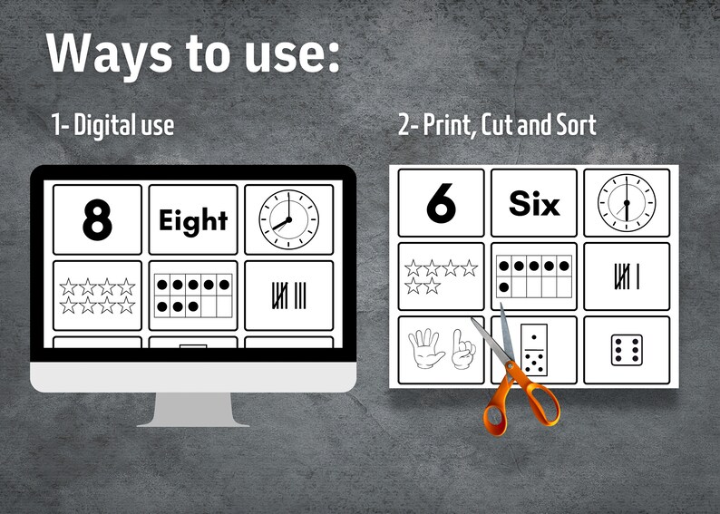 Numbers Worksheet, Numbers Sorting Cards, Printable Numbers ...