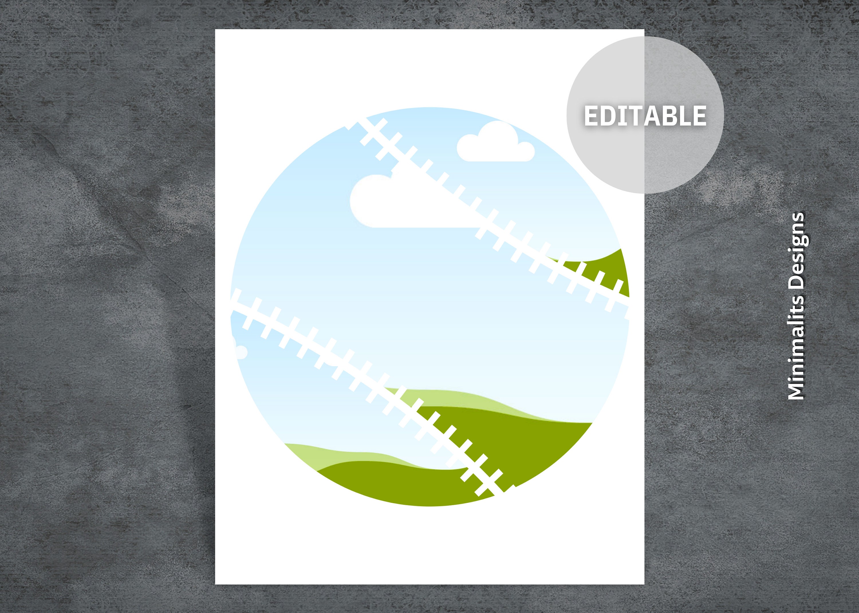 Baseball Photo Collage, Editable Canva Template, Baseball Canva Frame ...