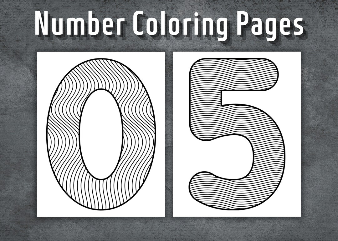 Number Coloring Pages, Printable Coloring Pages for All Ages, Coloring ...