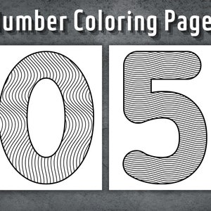 Number Coloring Pages, Printable Coloring Pages for All Ages, Coloring ...