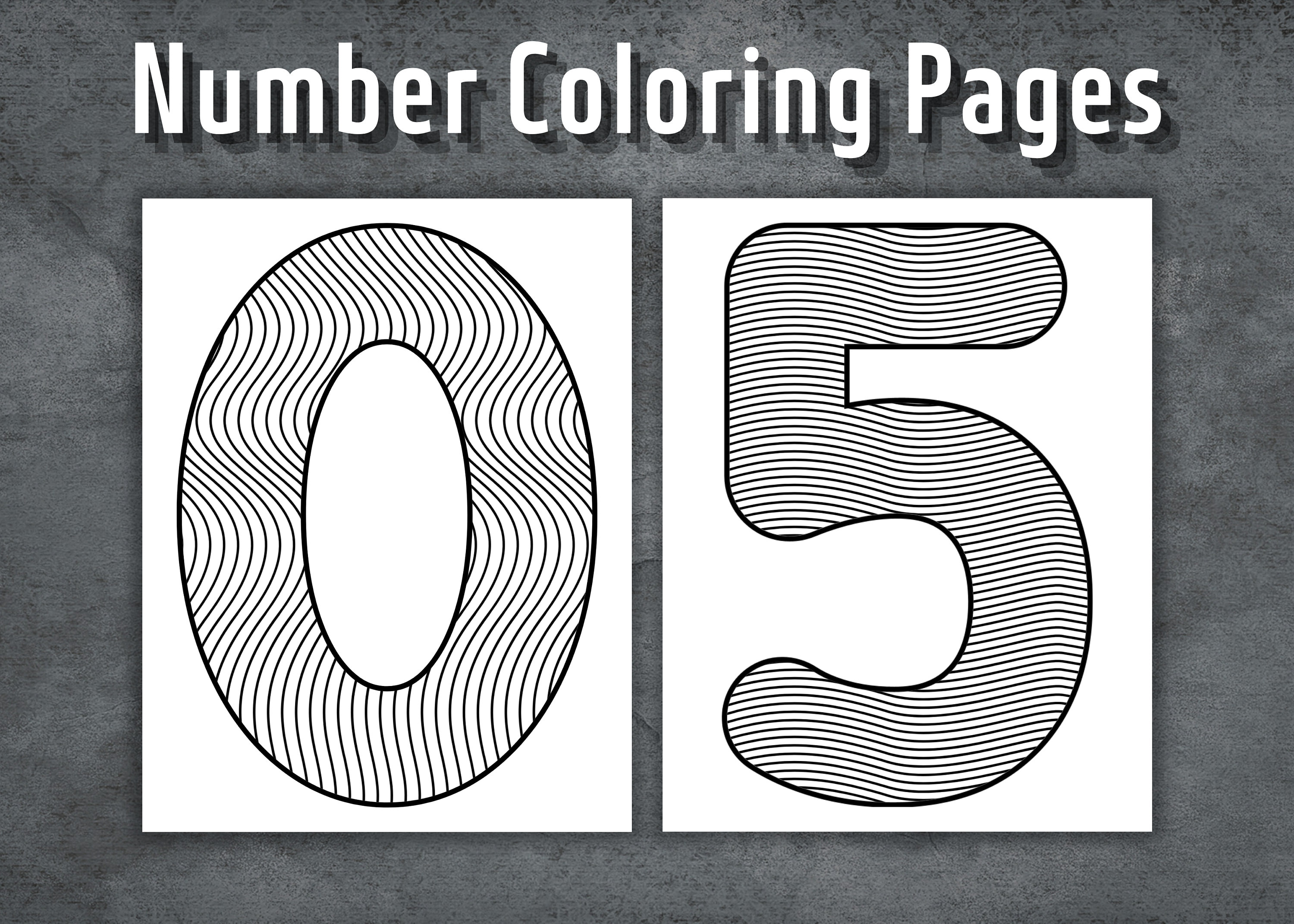 Number Coloring Pages, Printable Coloring Pages for All Ages, Coloring ...