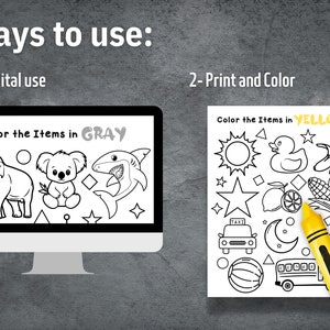 Learn and Create With Colors, Primary Colors Coloring Pages, Printable ...