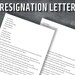 Resignation Letter, Resign Letter, Printable Resignation Letter ...