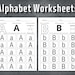 Alphabet Worksheets, Find the Uppercase Letters, Printable Alphabet ...