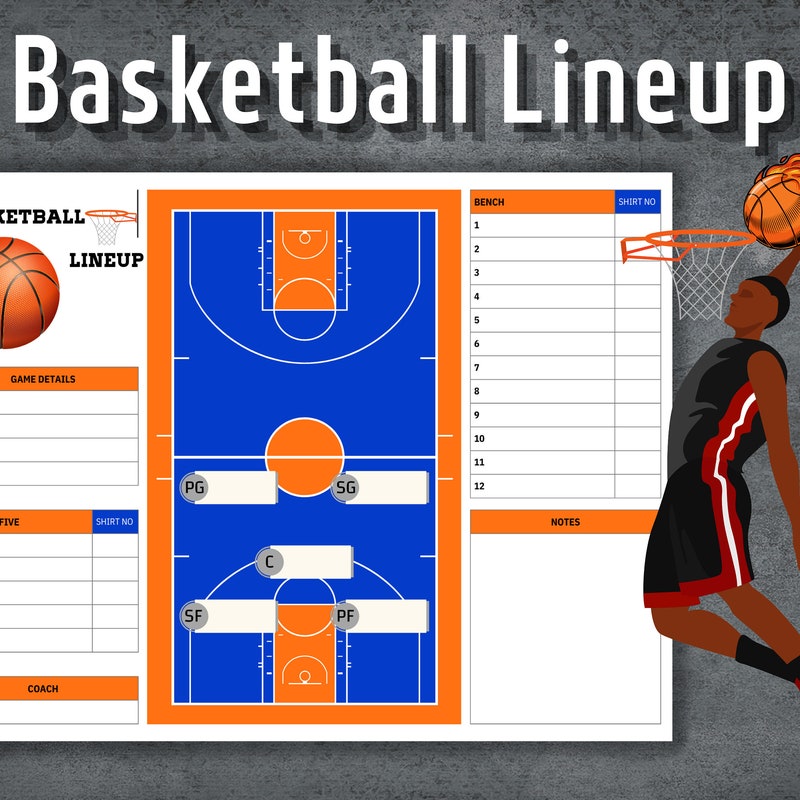 Basketball Lineup Shirt - Etsy