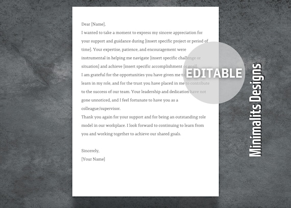 Professional Thank You Note Template