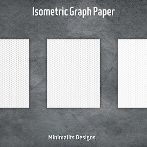 Isometric Graph Paper, Isometric Grid Paper, Printable Isometric Graph ...