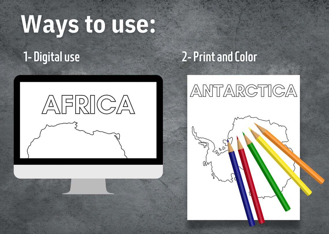 Continents Coloring Pages, World Map Coloring Pages, Printable Map ...