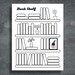 Bookshelf Reading Chart Reading Log Bookshelf Tracker Book - Etsy