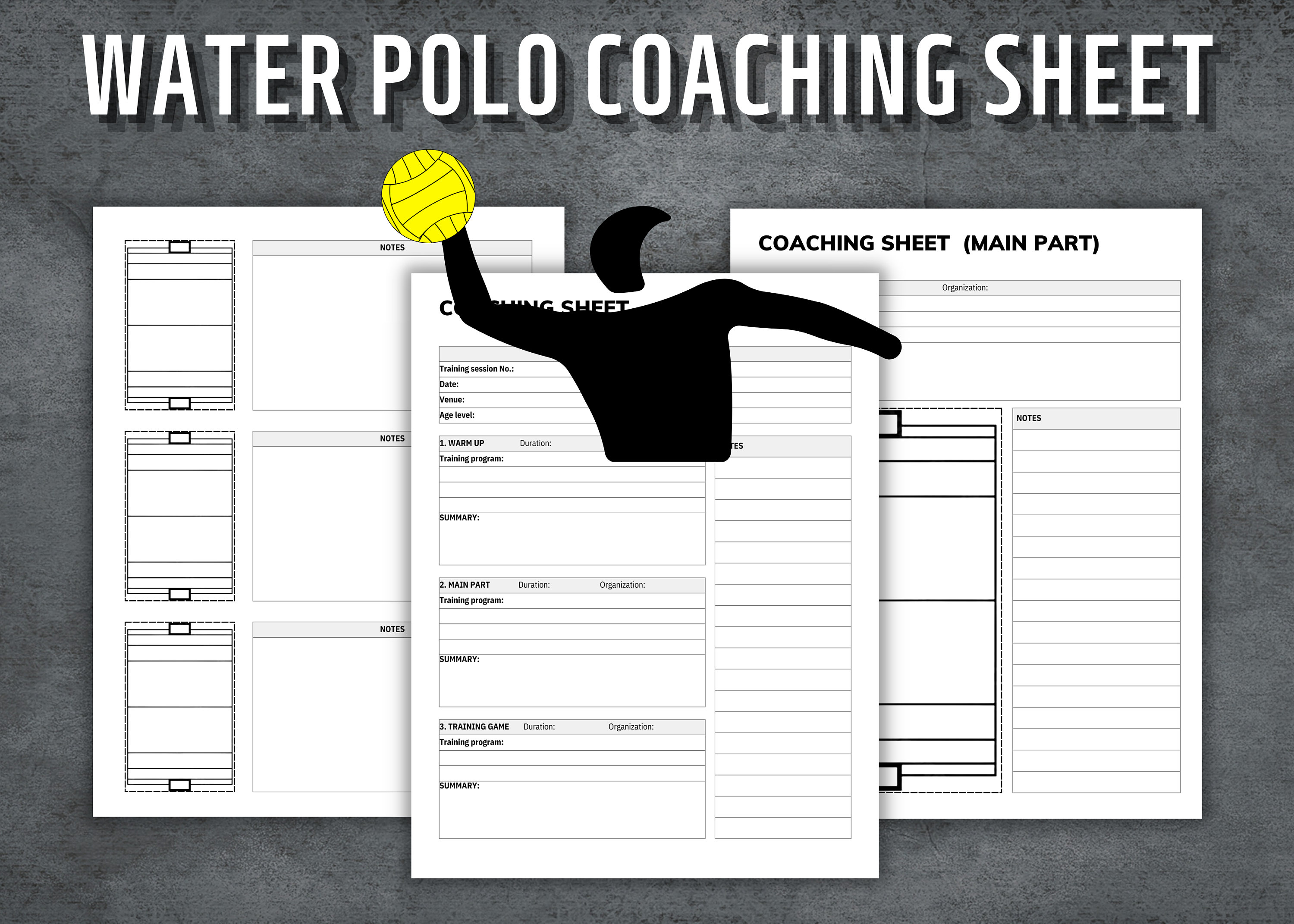 Water Polo Coaching Sheet, Water Polo Practice Plan, Water Polo Game ...