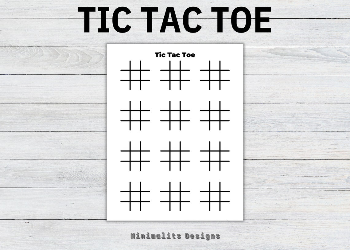 Tic Tac Toe Game, Tic Tac Toe Board Game, Tic Tac Toe Paper Game, Road ...
