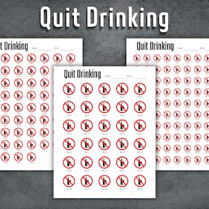 Quit Drinking Challenge, Printable No Alcohol Challenge, Stop Drinking ...