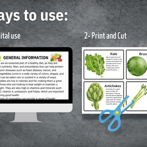 Vegetables Flash Cards, Montessori Flash Cards, Printable Cards ...