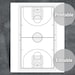 Basketball Playbook Template, Printable Blank Basketball Diagrams ...