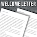 Welcome Letter, Greeting Letter, New Employee Welcome Letter, Printable ...