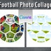 Football Photo Collage, Editable Canva Template, Soccer Canva Frame ...
