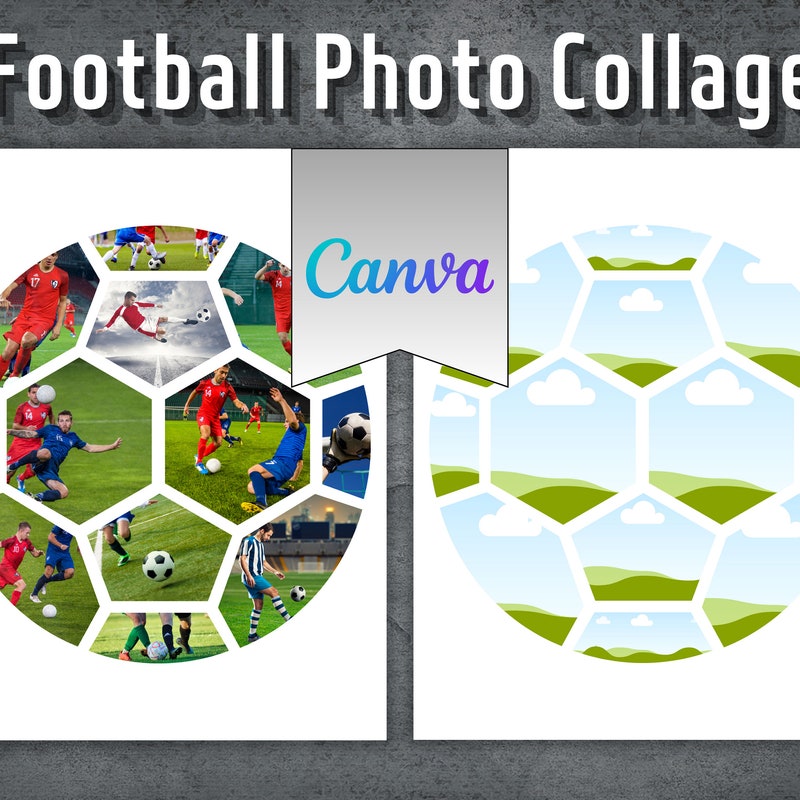 Collage de fútbol - Etsy México