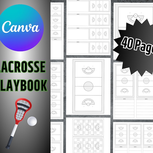 Tennis Playbook Template, Printable Blank Tennis Diagrams, Canva ...