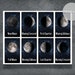 Moon Phases Flash Cards, Preschool Flashcards, Printable Montessori ...