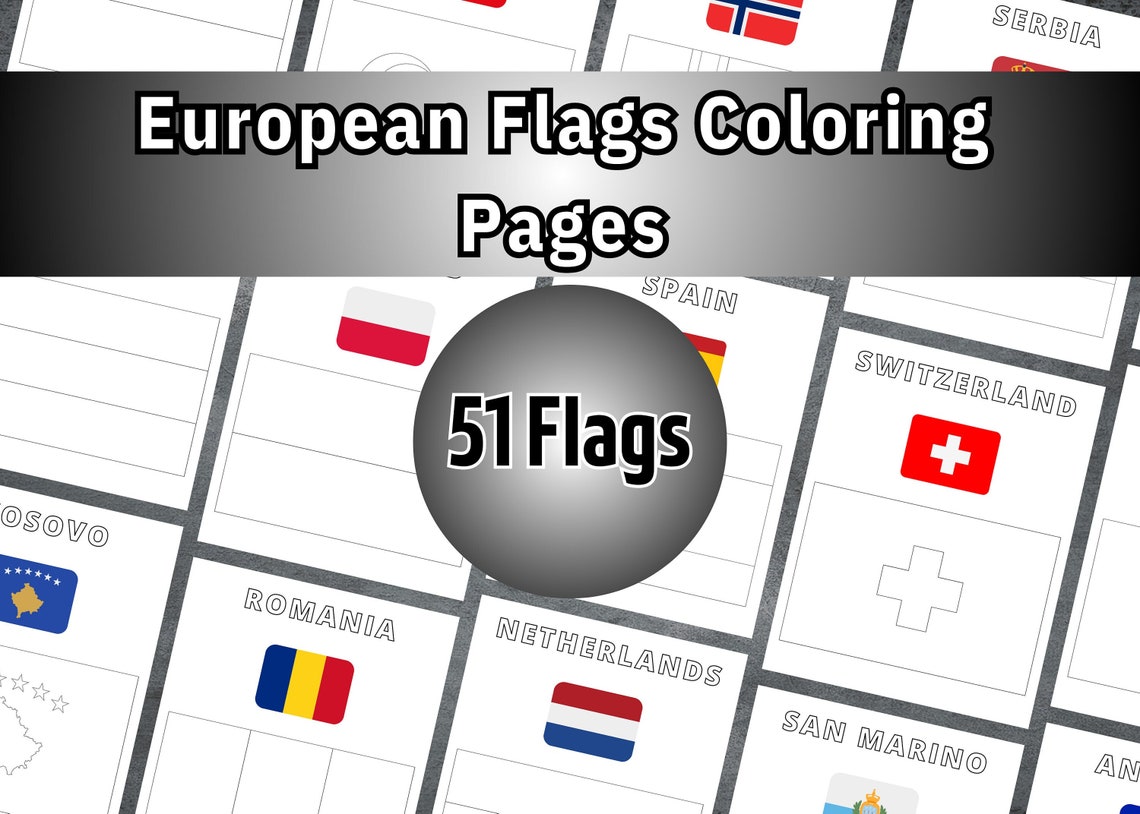 European Flags Coloring Pages, Printable Flags Coloring Pages, European ...